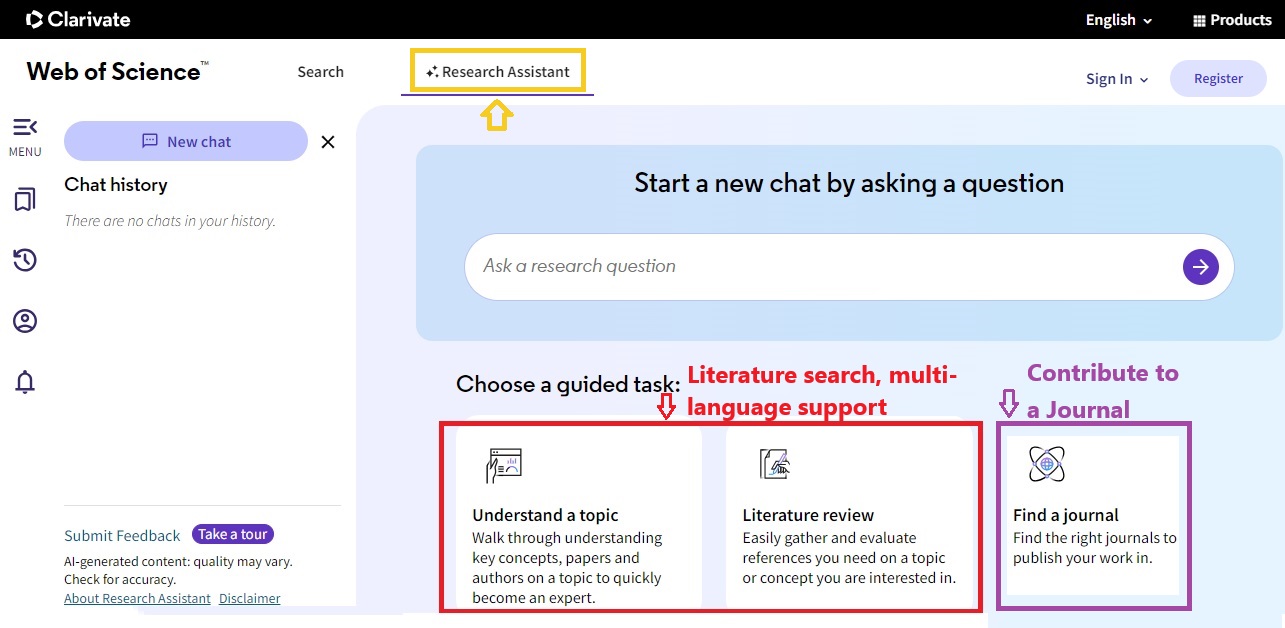 高雄醫學大學 圖書資訊處 - 【TRIAL】Web of Science (WOS) Research Assistant