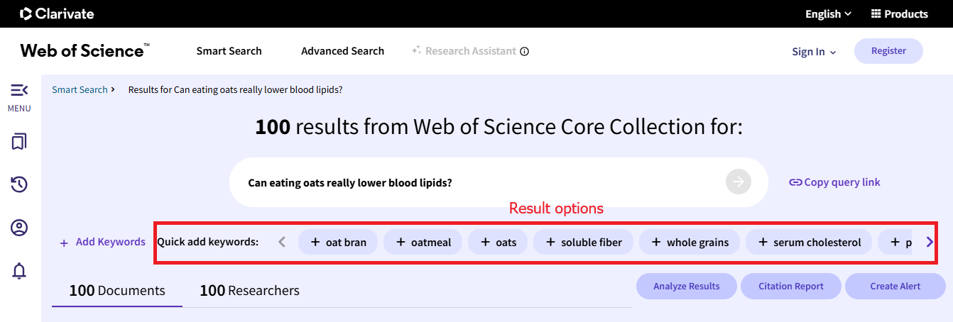 高雄醫學大學 圖書資訊處 - Web of Science (WOS) Smart Search 智慧檢索介紹