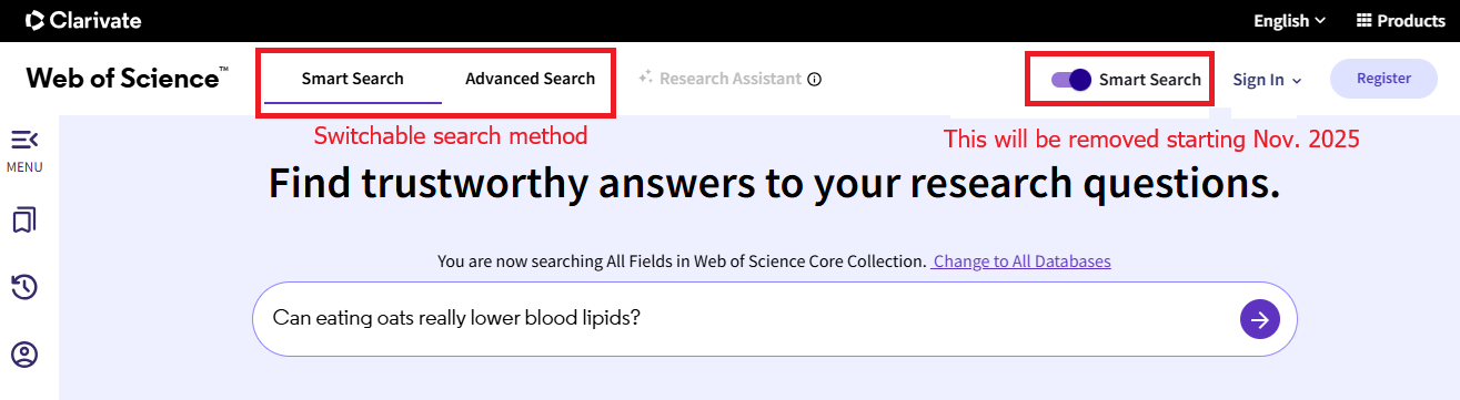 高雄醫學大學 圖書資訊處 - Web of Science (WOS) Smart Search 智慧檢索介紹