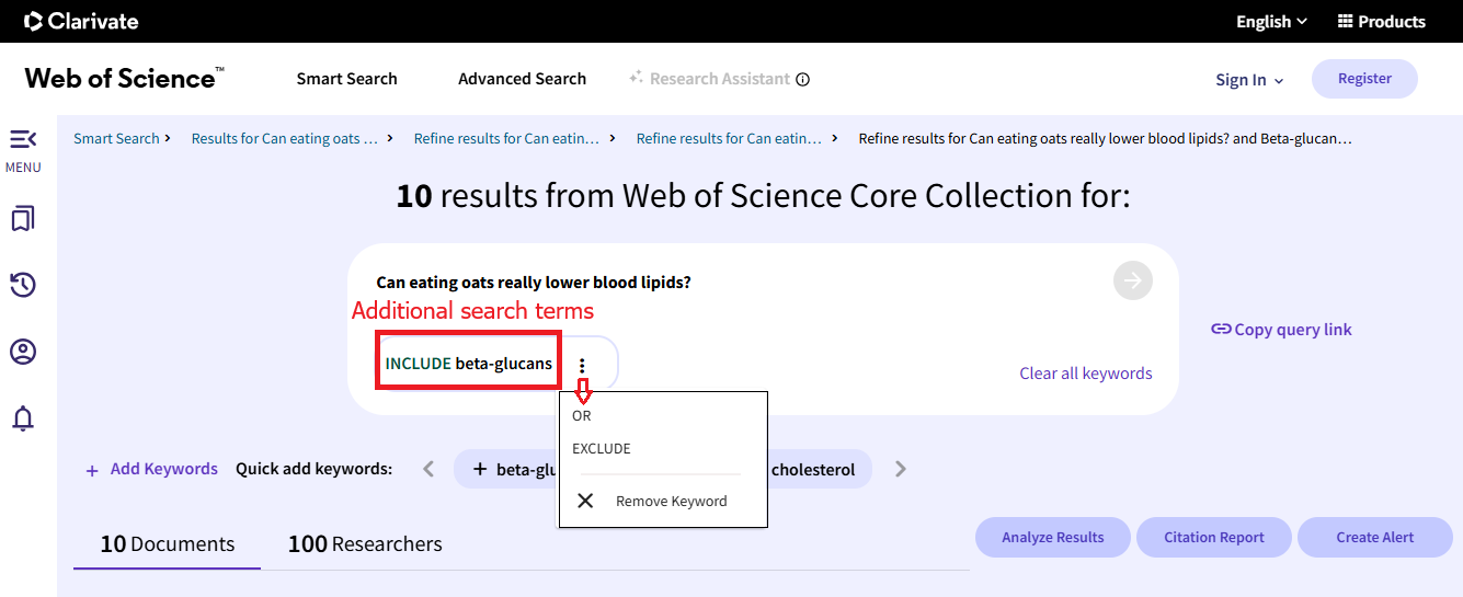 高雄醫學大學 圖書資訊處 - Web of Science (WOS) Smart Search 智慧檢索介紹